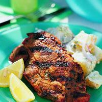 Grillet svinebog med krydderskorpe - oppskrift