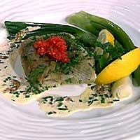 Gressløkpanert sei med vårløk og lodderogn - Oppskrifter