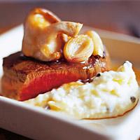 Biff med sopp og Philadelphiapotetmos - oppskrift