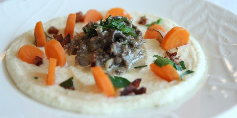 Finnbiff med blomkål og bacon - Oppskrifter