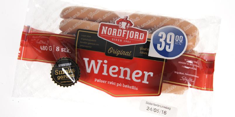 Wienerpølser - test 2016 - Mat